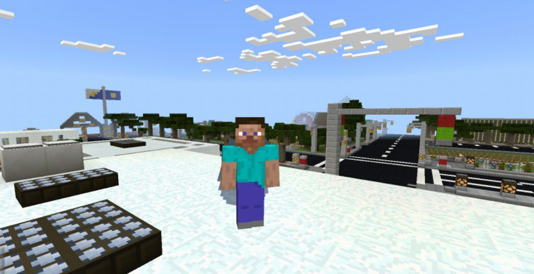 Download Future City Map Minecraft Bedrock: MCPEDL