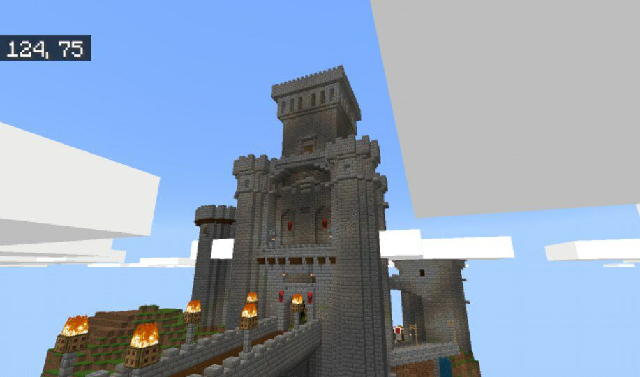 Download Mountain Castle Map Minecraft Bedrock: MCPEDL