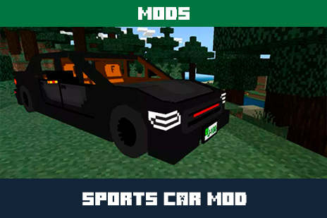Download Sports Car Mod Minecraft Bedrock: MCPEDL