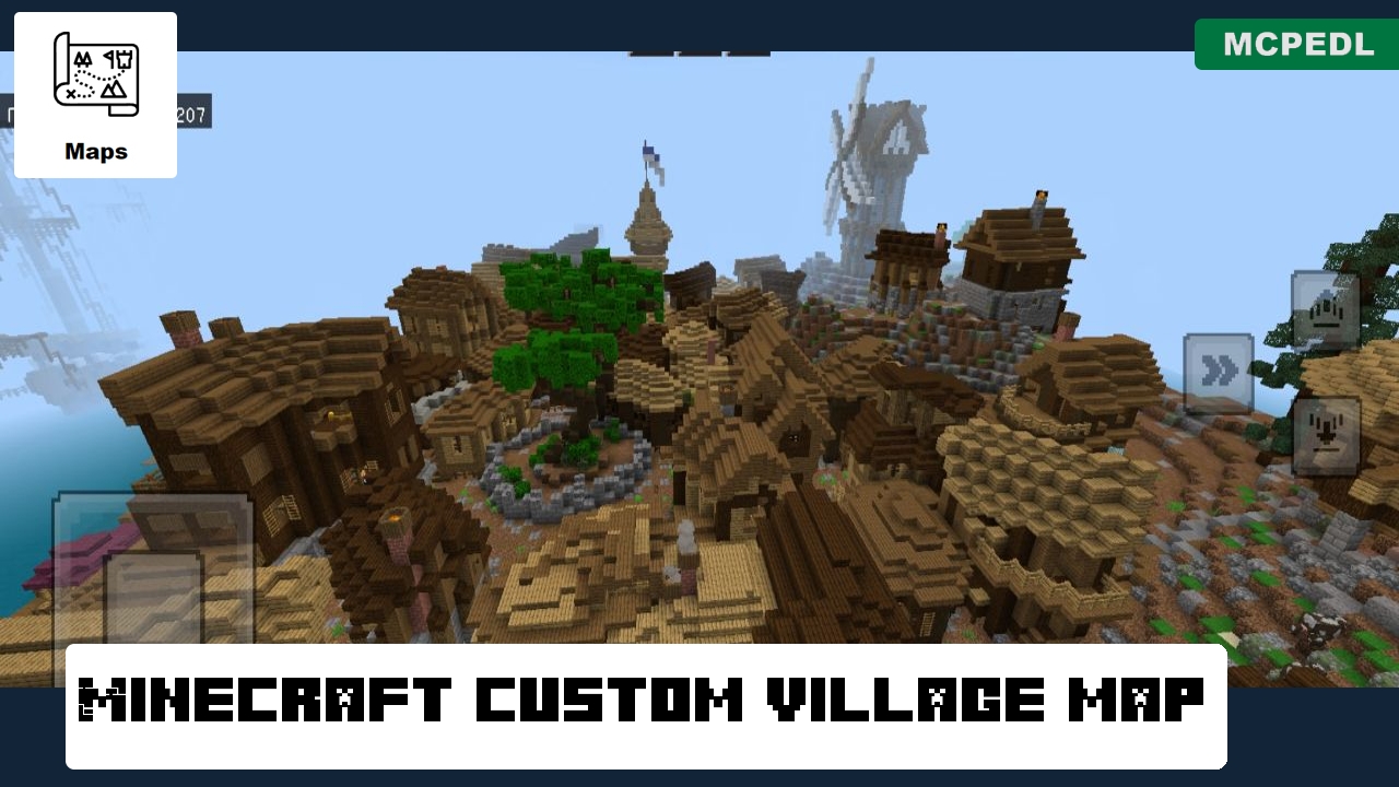 Download Custom Village Map Minecraft Bedrock: MCPEDL