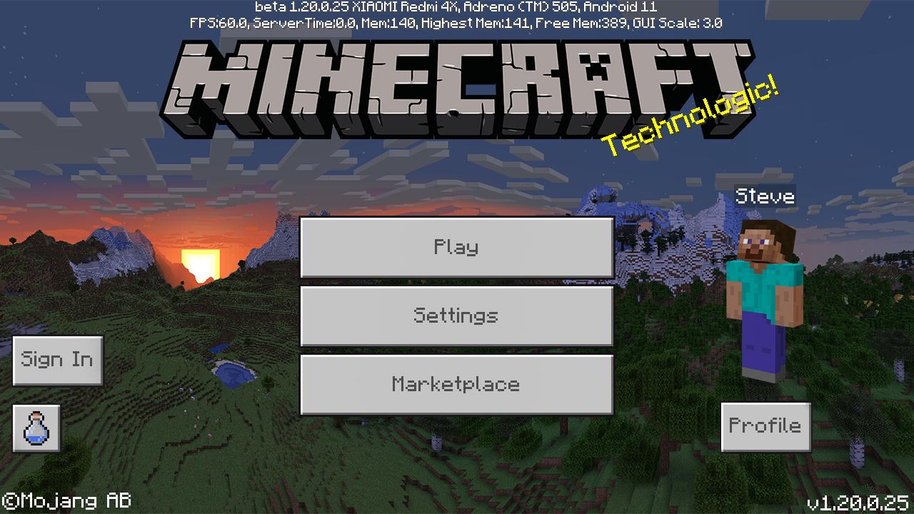 Download Minecraft Bedrock 1.20.0.25 apk free: Minecraft 1.20.0.25 for Android