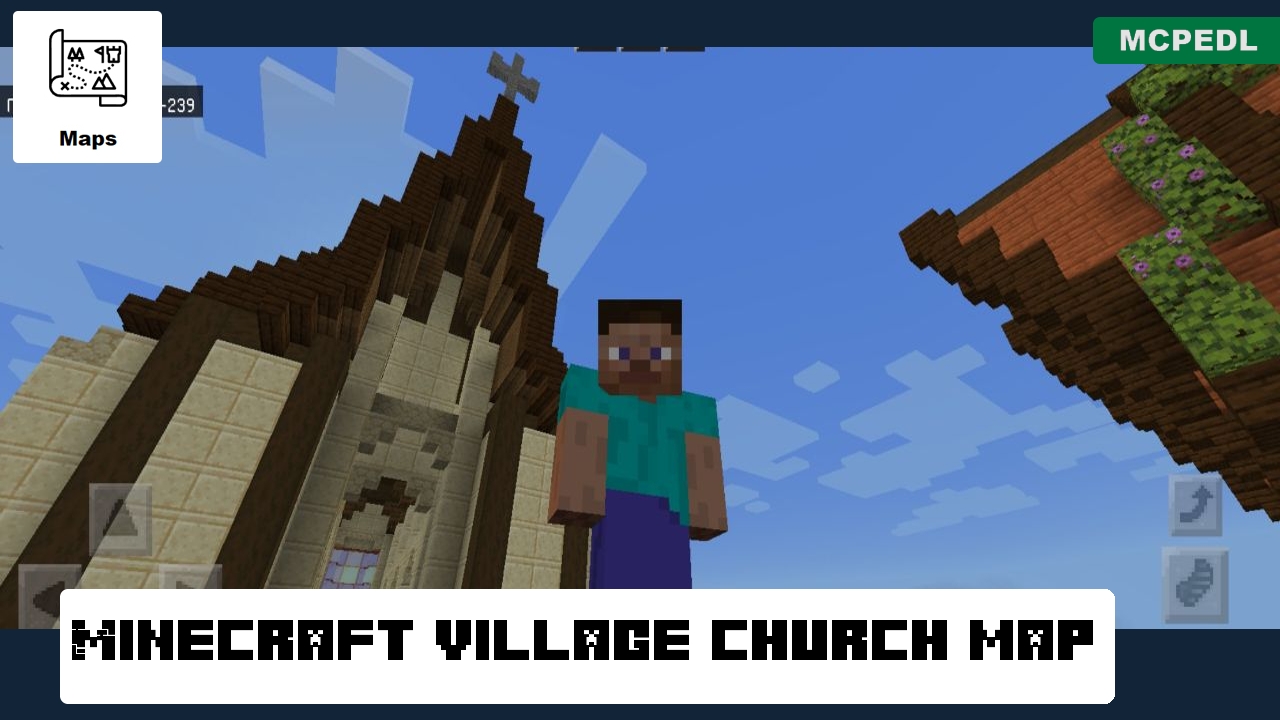 Download Village Church Map Minecraft Bedrock: MCPEDL