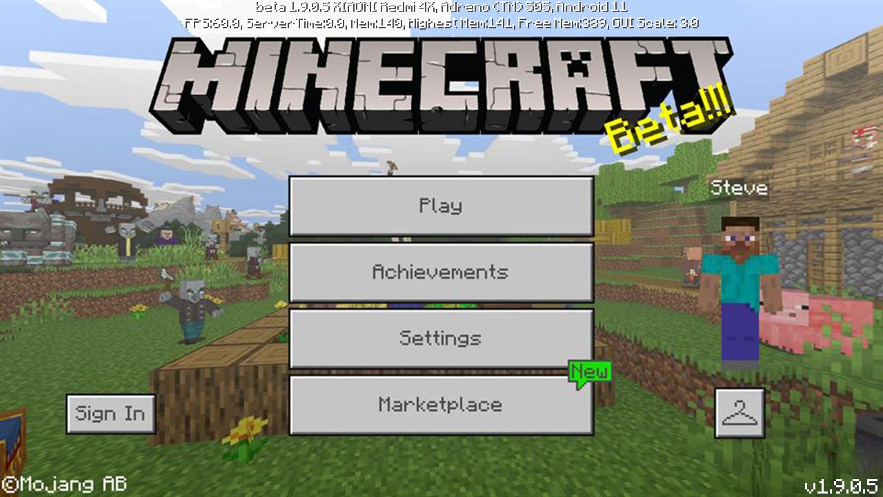 Download Minecraft Bedrock 1.9.0.5 Village and Pillage apk free : Minecraft 1.9.0.5 for Android