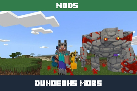 Download Dungeons Mobs Mod Minecraft Bedrock: MCPEDL