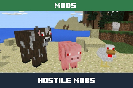 Download Hostile Mobs Mod Minecraft Bedrock: MCPEDL