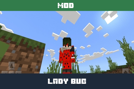 Download Lady Bug Mod Minecraft Bedrock: MCPEDL