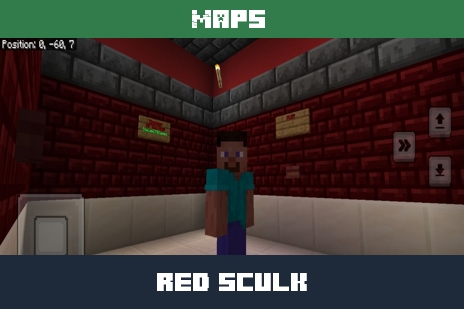 Download Red Sculk Map Minecraft Bedrock: MCPEDL