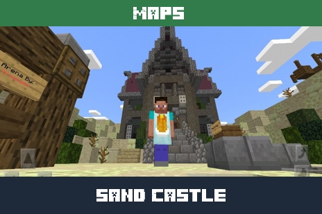 Download Sandstone Castle Map Minecraft Bedrock: MCPEDL