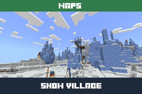 Download Snow Village Map Minecraft Bedrock: MCPEDL