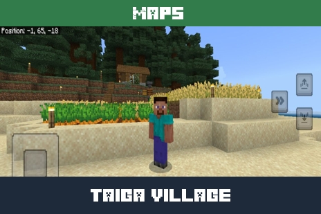 Download Taiga Village Map Minecraft Bedrock: MCPEDL