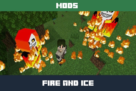 Download Fire and Ice Mod Minecraft Bedrock: MCPEDL