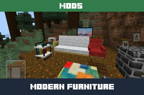 Download Modern Furniture Mod Minecraft Bedrock: MCPEDL