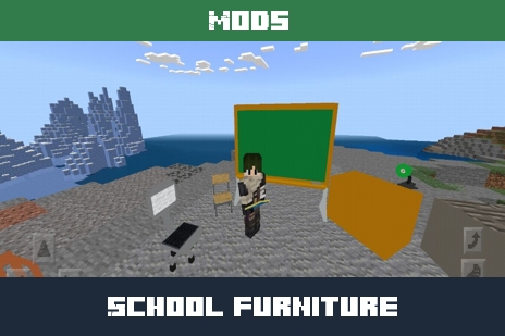 Download School Furniture Mod Minecraft Bedrock: MCPEDL