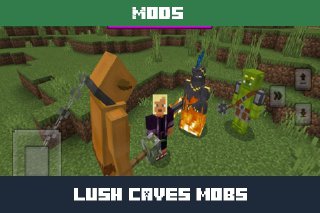 Download Lush Caves Mobs Mod Minecraft Bedrock: MCPEDL