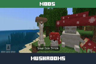 Download Mushrooms Mod Minecraft Bedrock: MCPEDL