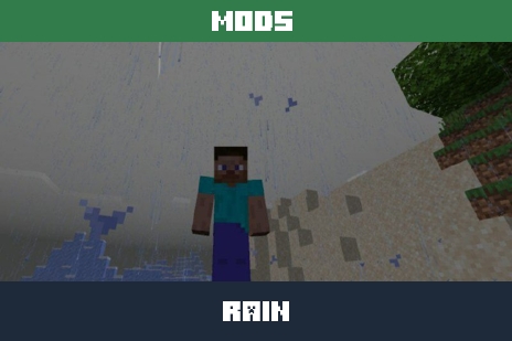 Download Rain Mod Minecraft Bedrock: MCPEDL