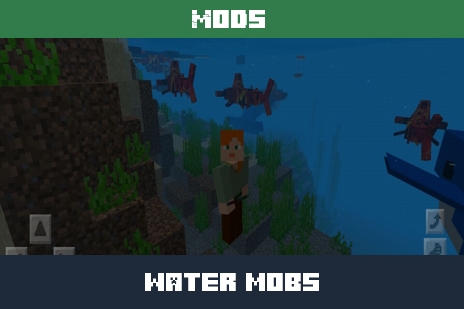 Download Water Mobs Mod Minecraft Bedrock: MCPEDL