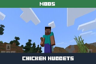 Download Chicken Nuggets Mod Minecraft Bedrock: MCPEDL