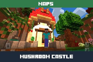 Download Mushroom Castle Map Minecraft Bedrock: MCPEDL