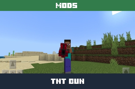 Download TNT Gun Mod Minecraft Bedrock: MCPEDL