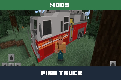 Download Fire Truck Mod Minecraft Bedrock: MCPEDL
