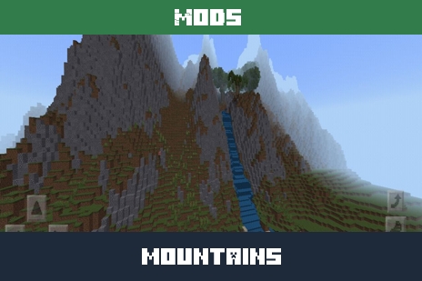 Download Mountains Mod Minecraft Bedrock: MCPEDL