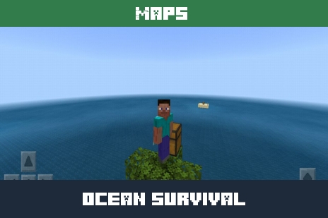 Download Ocean Survival Map Minecraft Bedrock: MCPEDL