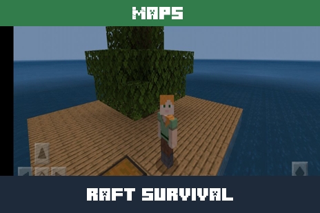 Download Raft Survival Map Minecraft Bedrock: MCPEDL