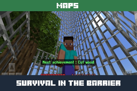 Download Survival in the Barrier Map Minecraft Bedrock: MCPEDL