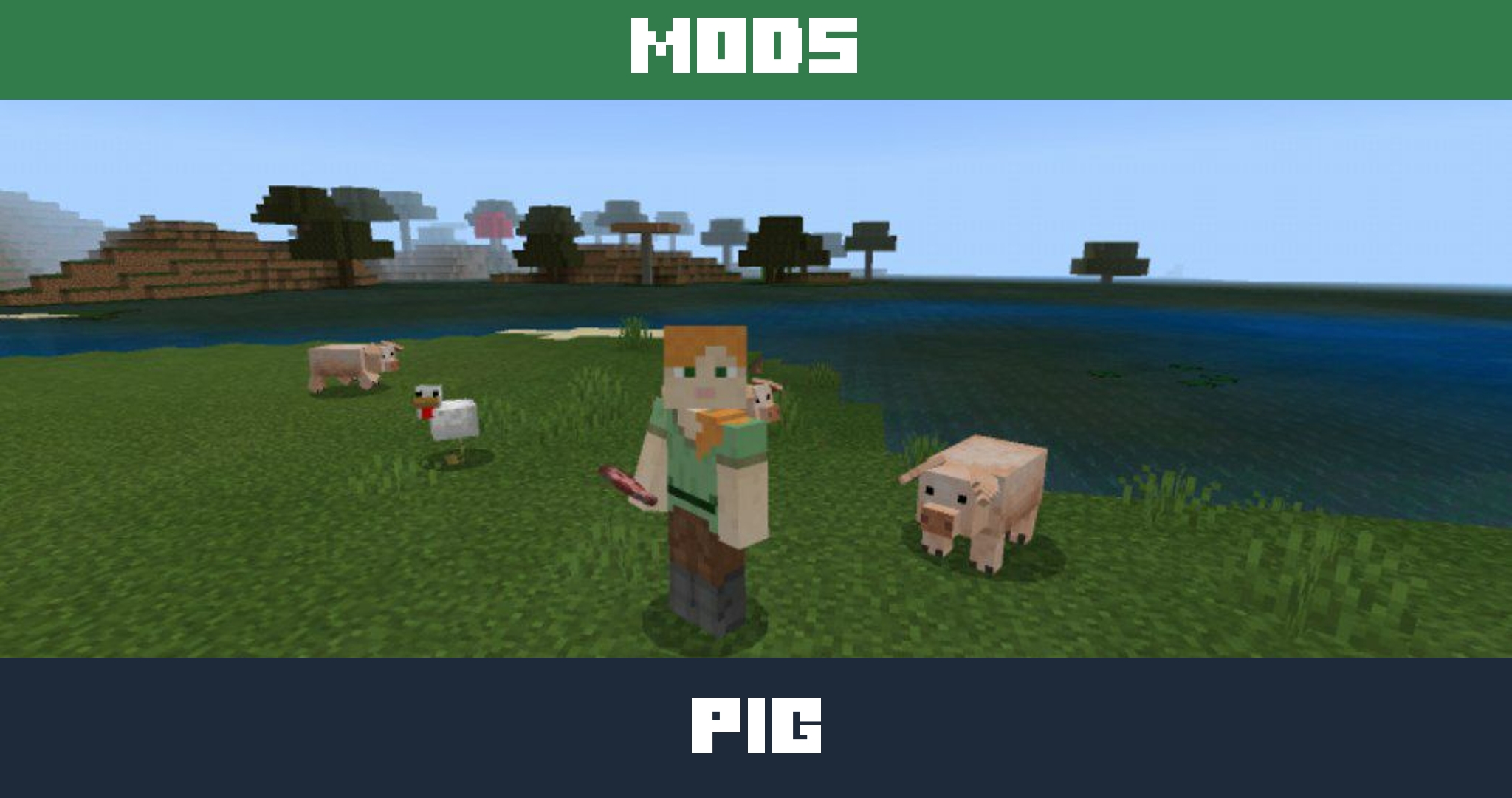 Download Pigs Mod Minecraft Bedrock: MCPEDL
