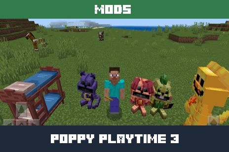 Download Poppy Playtime 3 Mod Minecraft Bedrock: MCPEDL