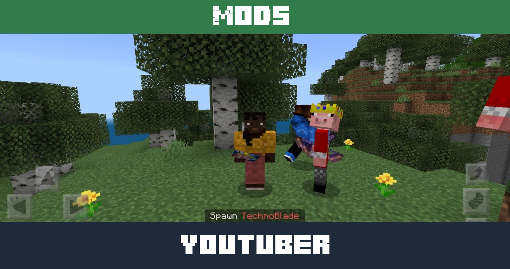 Download YouTuber Mod Minecraft Bedrock: MCPEDL